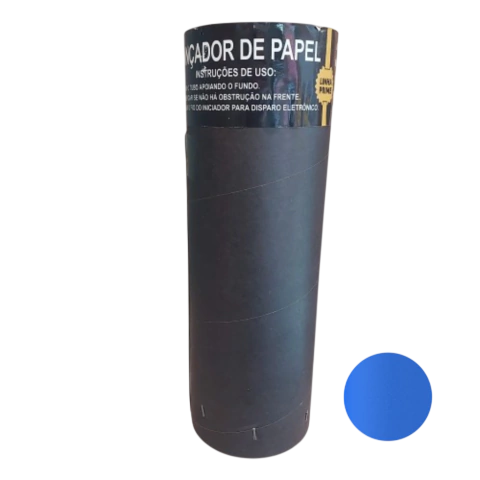 LANÇADOR DE SERPENTINA AZUL | Embalando Festas